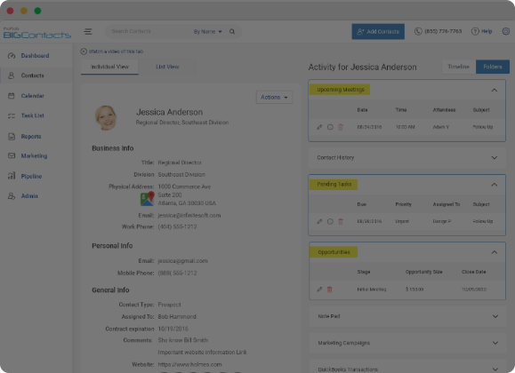 Simple CRM Software to Organize Contacts | BIGContacts